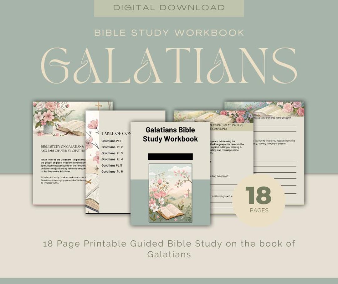 Galatians Bible Study Journal: Dive Deep Into Scripture and Find ...