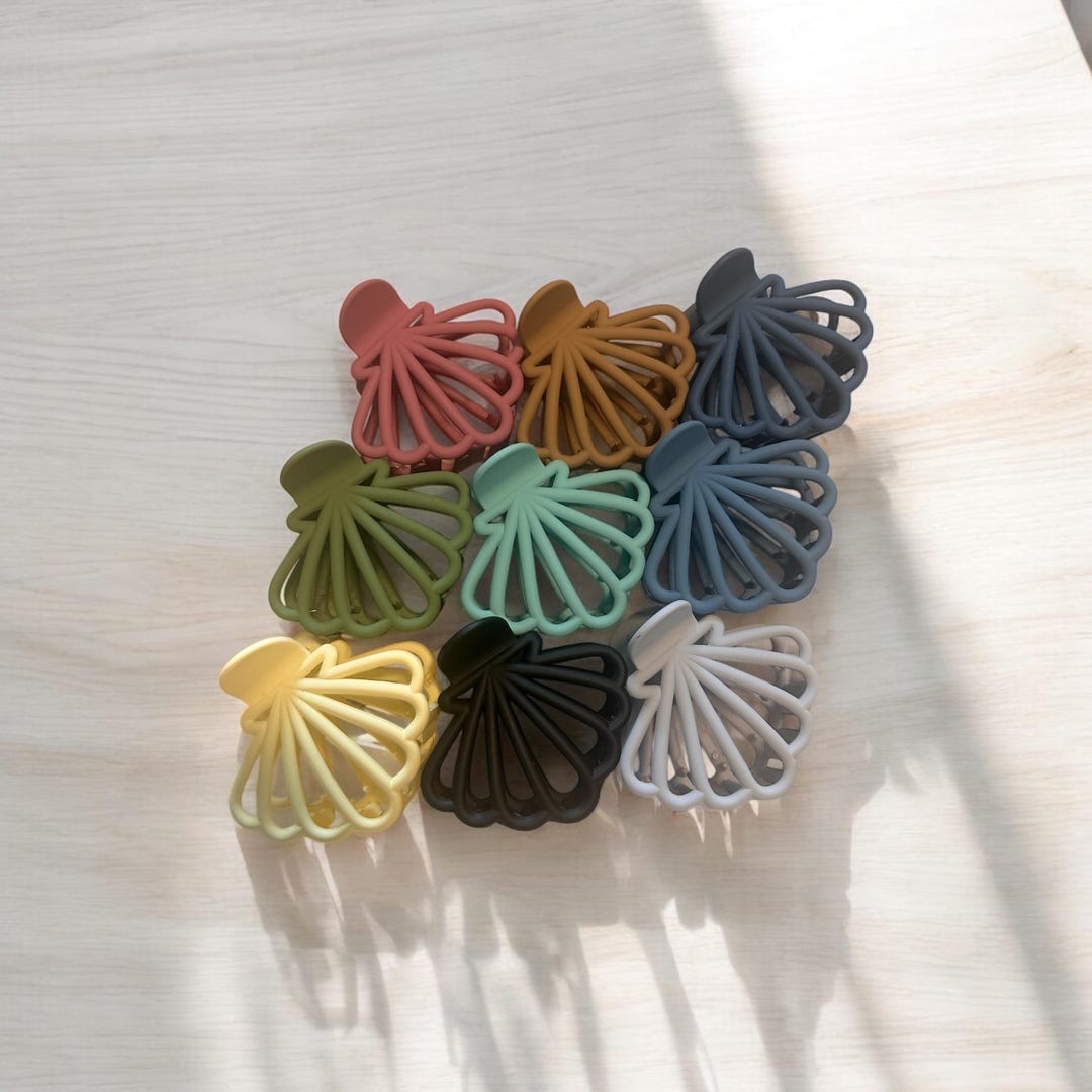 Seashell Hair Claw Clip; Beach, Ocean, Vacation, Sun, Cruise ...