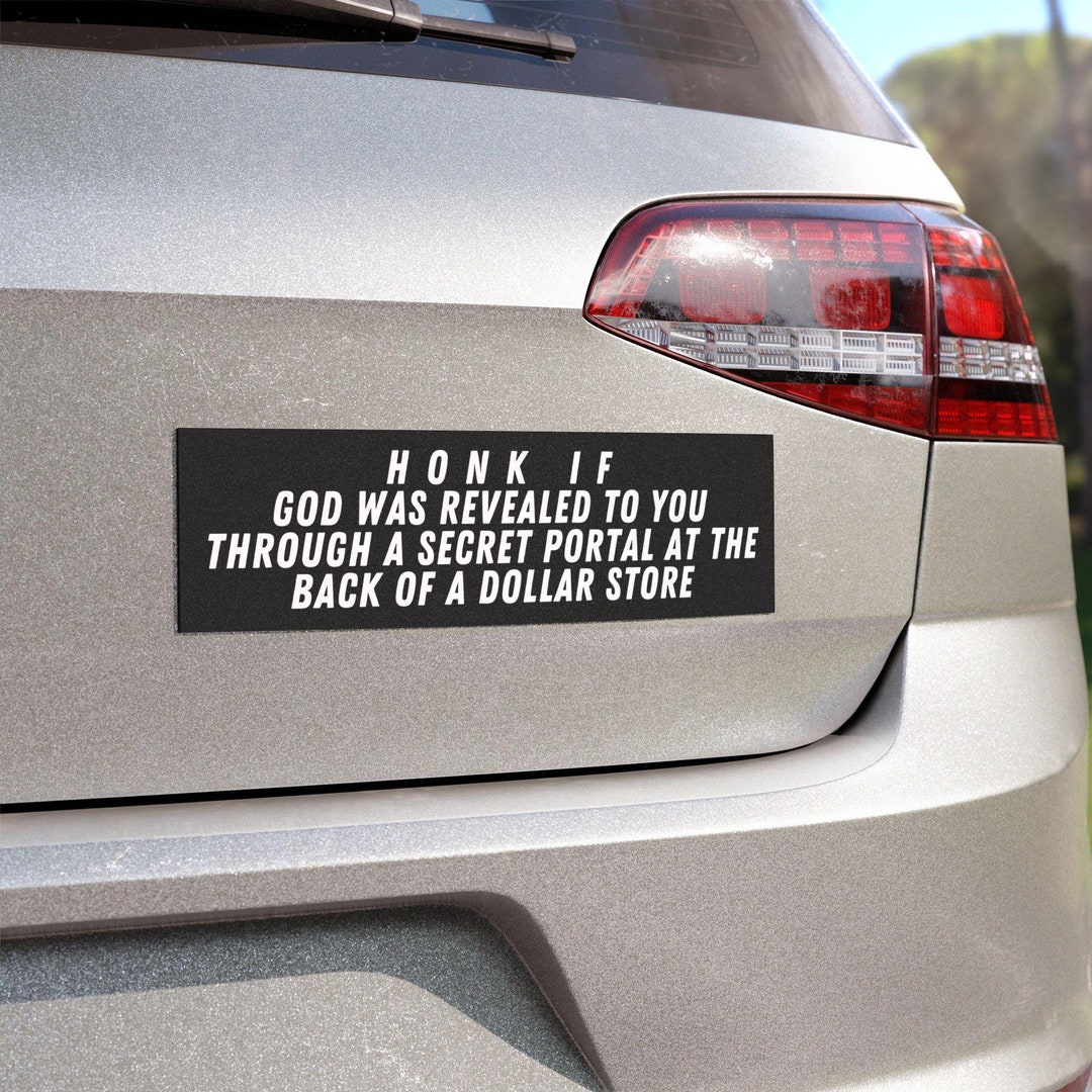 Unhinged Bumper Magnet, Funny Existential Gift, Car Stocking Stuffer ...