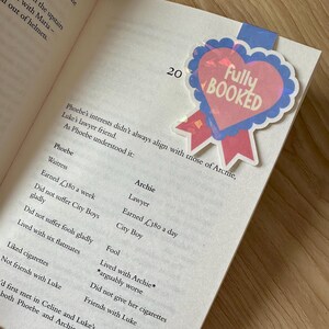 Fully Booked Heart Magnetic Bookmark – Cute Holographic Booktok Gift ...