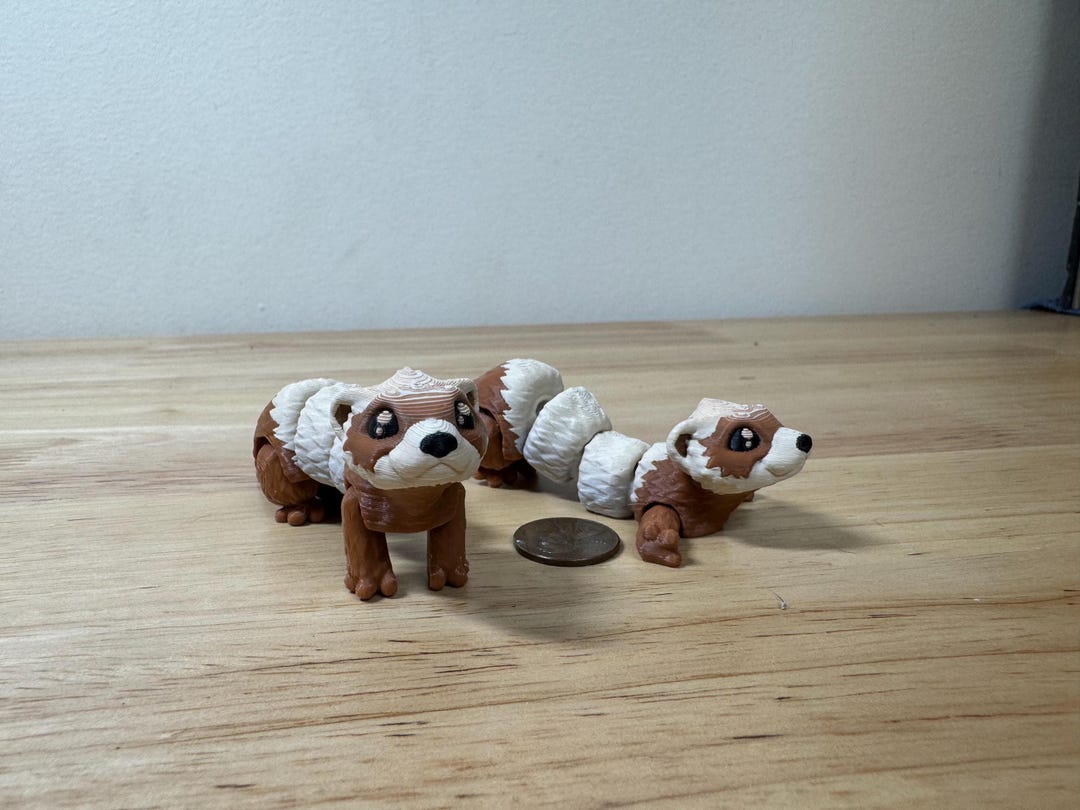 Mini Ferret! / 3D Printed / Flexi / Fidget / Toy - Etsy