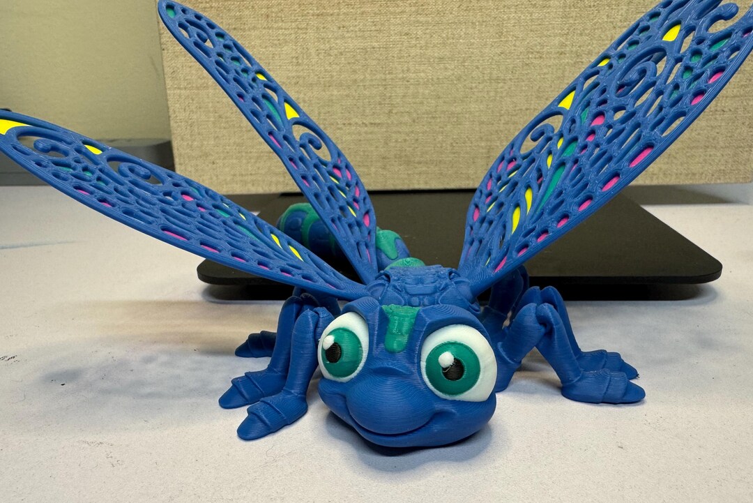 3D Printed Dragonfly Fidget Toy: Flexi Friend - Etsy