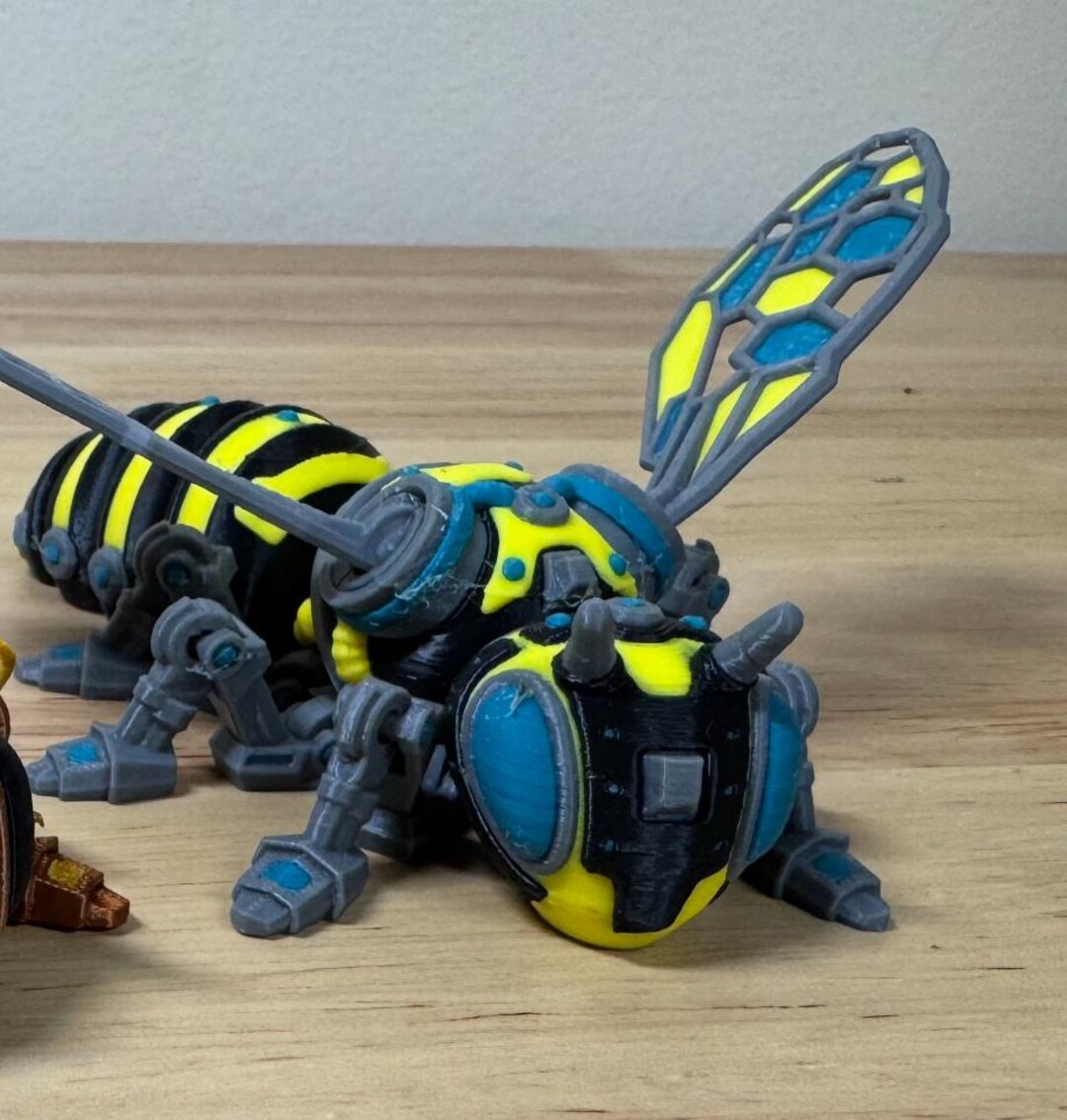 Awesome Flexi Mechanical Bee / Wasp / Hornet 3D Printed / Fidget / Desk ...
