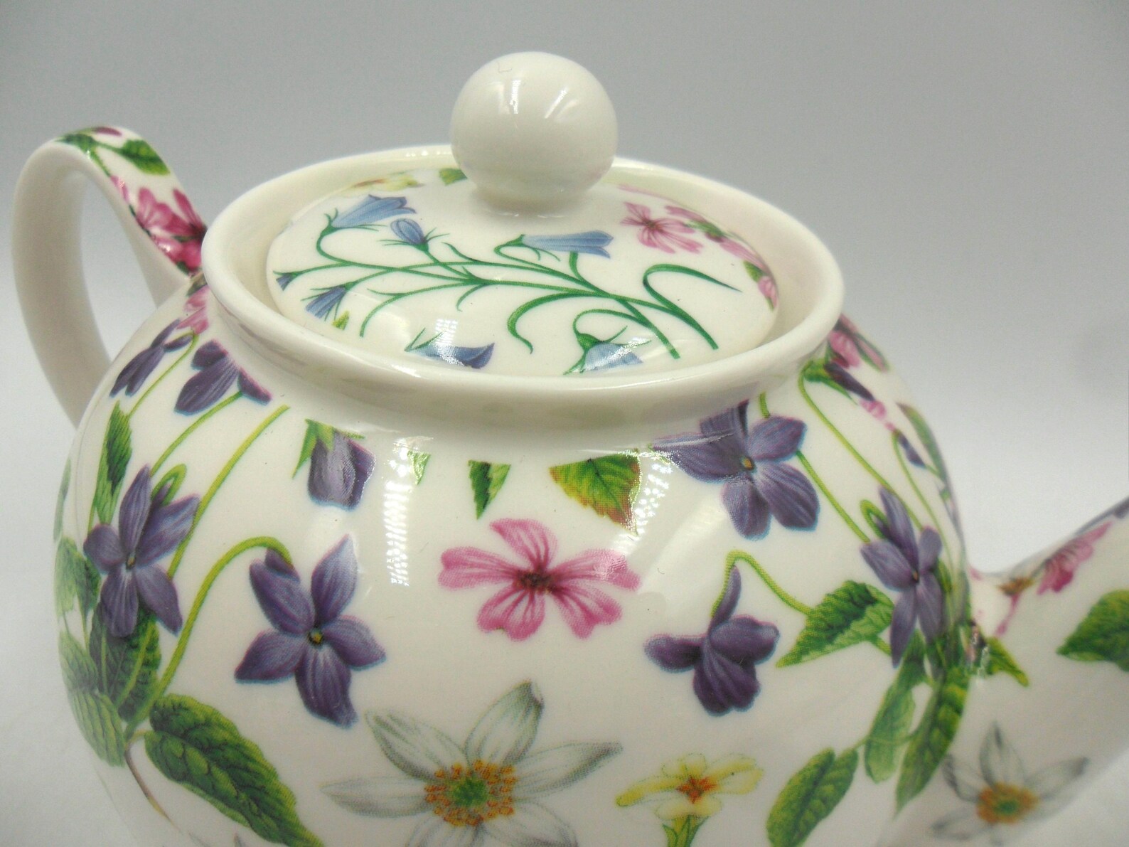 A 2 Cup China Teapot in Pretty Dog Rose Design for the Abbeydale ...