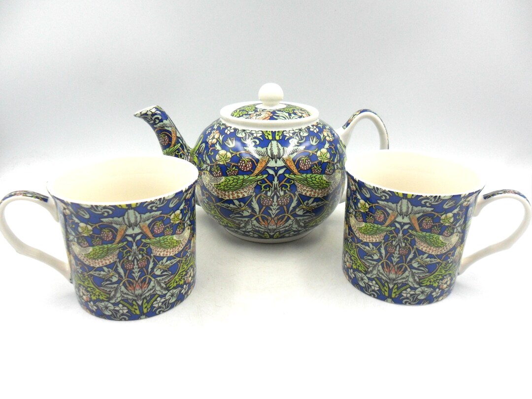 Tea for Two in William Morris Blue Strawberry Thief Design for the ...