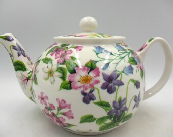 A 2 Cup China Teapot in Lily of the Valley Design for the Abbeydale ...