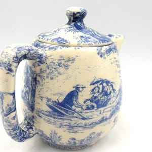 Cocktail Teapot in Blue Toile Design - Etsy