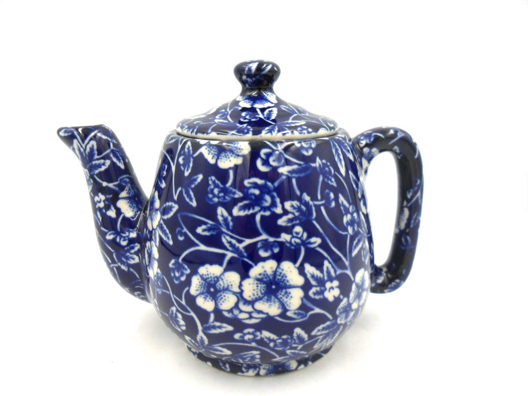 Cocktail Teapot in Blue Victorian Calico Chintz Design - Etsy
