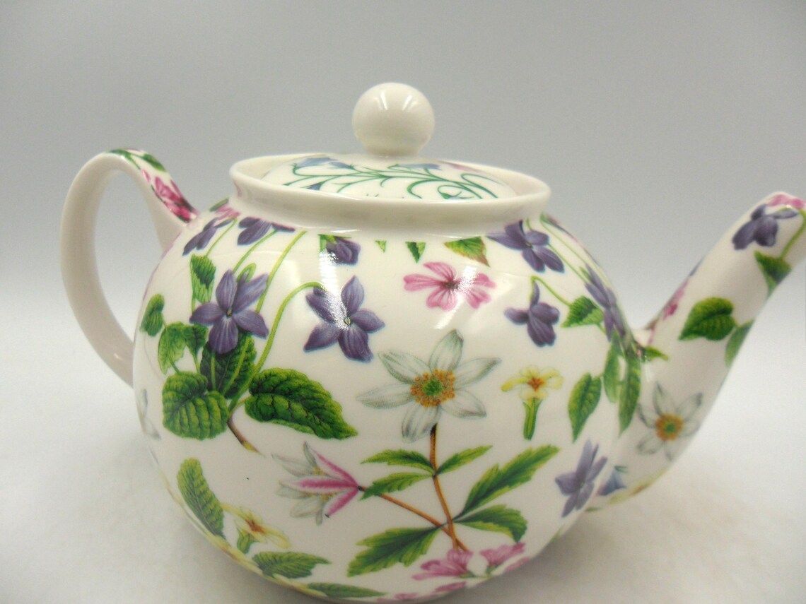 A 2 Cup China Teapot in Pretty Dog Rose Design for the Abbeydale ...