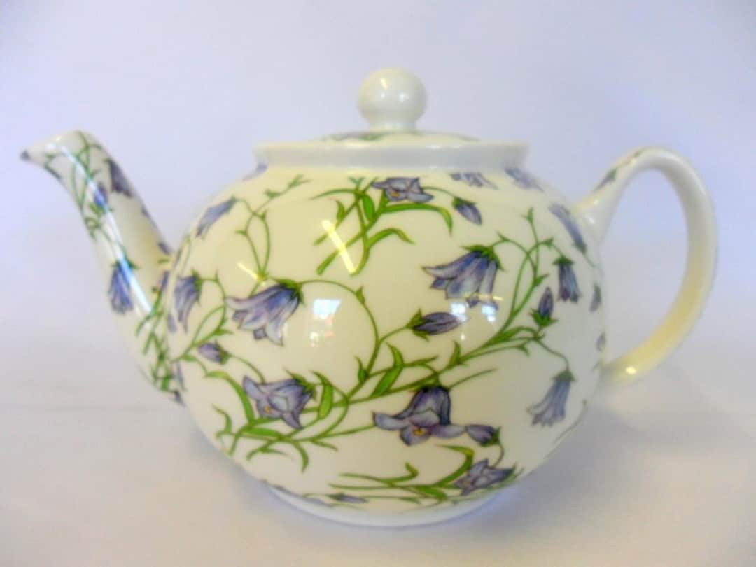 A 2 Cup China Teapot in Pretty Harebell Design for the Abbeydale ...