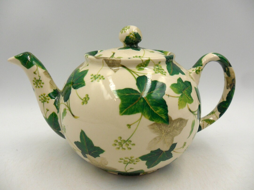 2 Cup Teapot in Maple Ivy Design by Heron Cross Pottery - Etsy