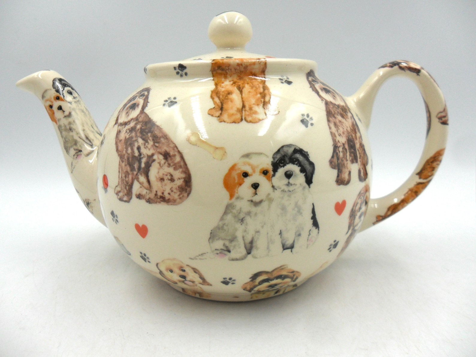 2 Cup Teapot in Cockerpoo Design by Heron Cross Pottery - Etsy