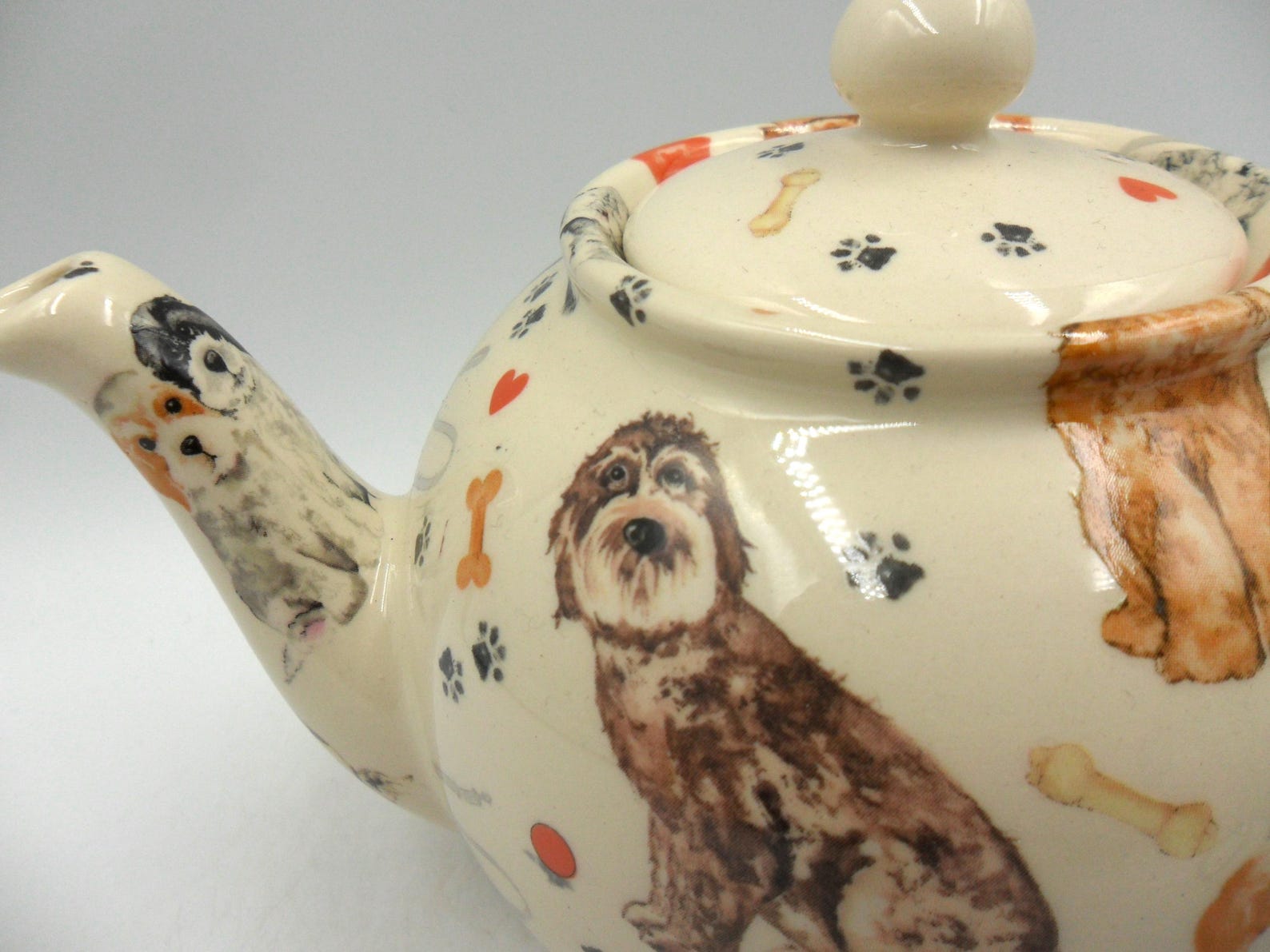 2 Cup Teapot in Cockerpoo Design by Heron Cross Pottery - Etsy