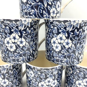 Set of 6 Blue Calico Design Palace Mugs - Etsy