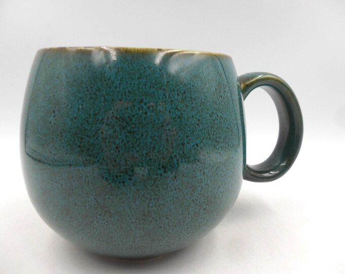 Coffee or Tea Bulb Mug | Handcarved Pottery Stoneware Mug in White - Etsy