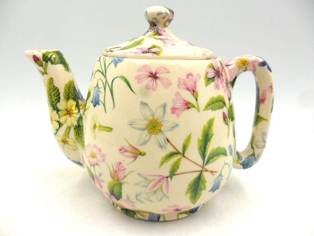 Cocktail Teapot in Pretty Dog Rose Design - Etsy
