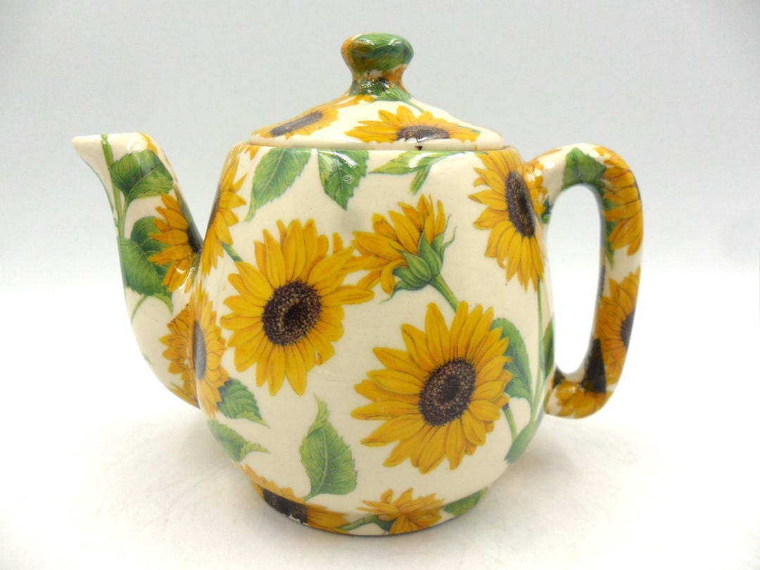 Cocktail Teapot in Sunflower Design - Etsy