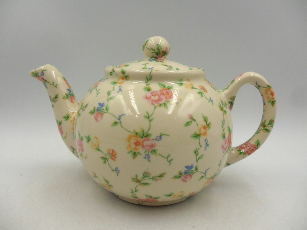 2 Cup Teapot in Serena Design by Heron Cross Pottery - Etsy