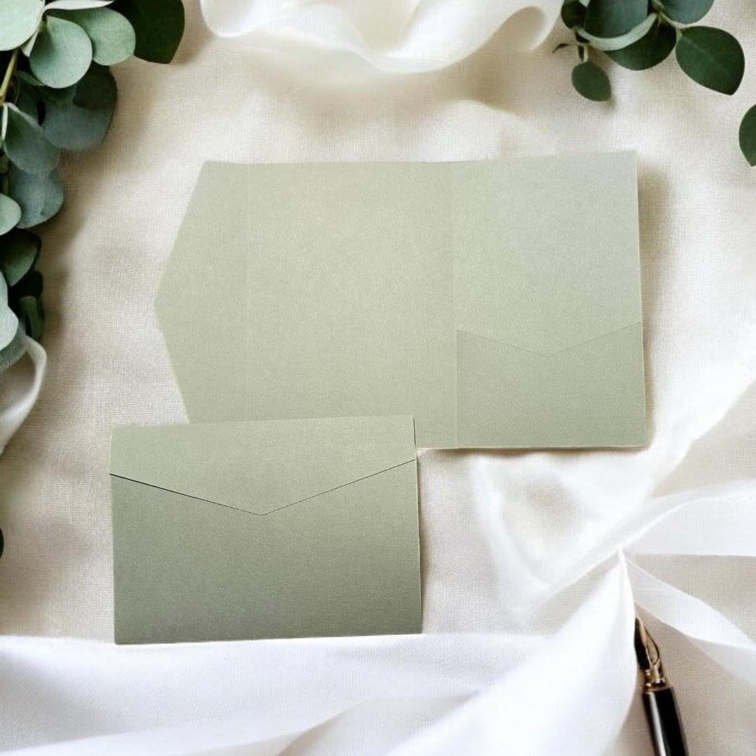 DIY Pocketfold Envelope Wallet: 5x7 Portrait, 13 Colors (free Template ...