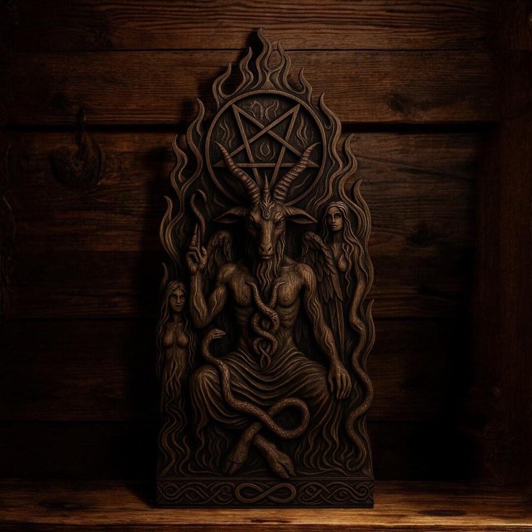 Baphomet Magic Goetia Altar Figurine for Home Altar Occult Wicca Devil ...