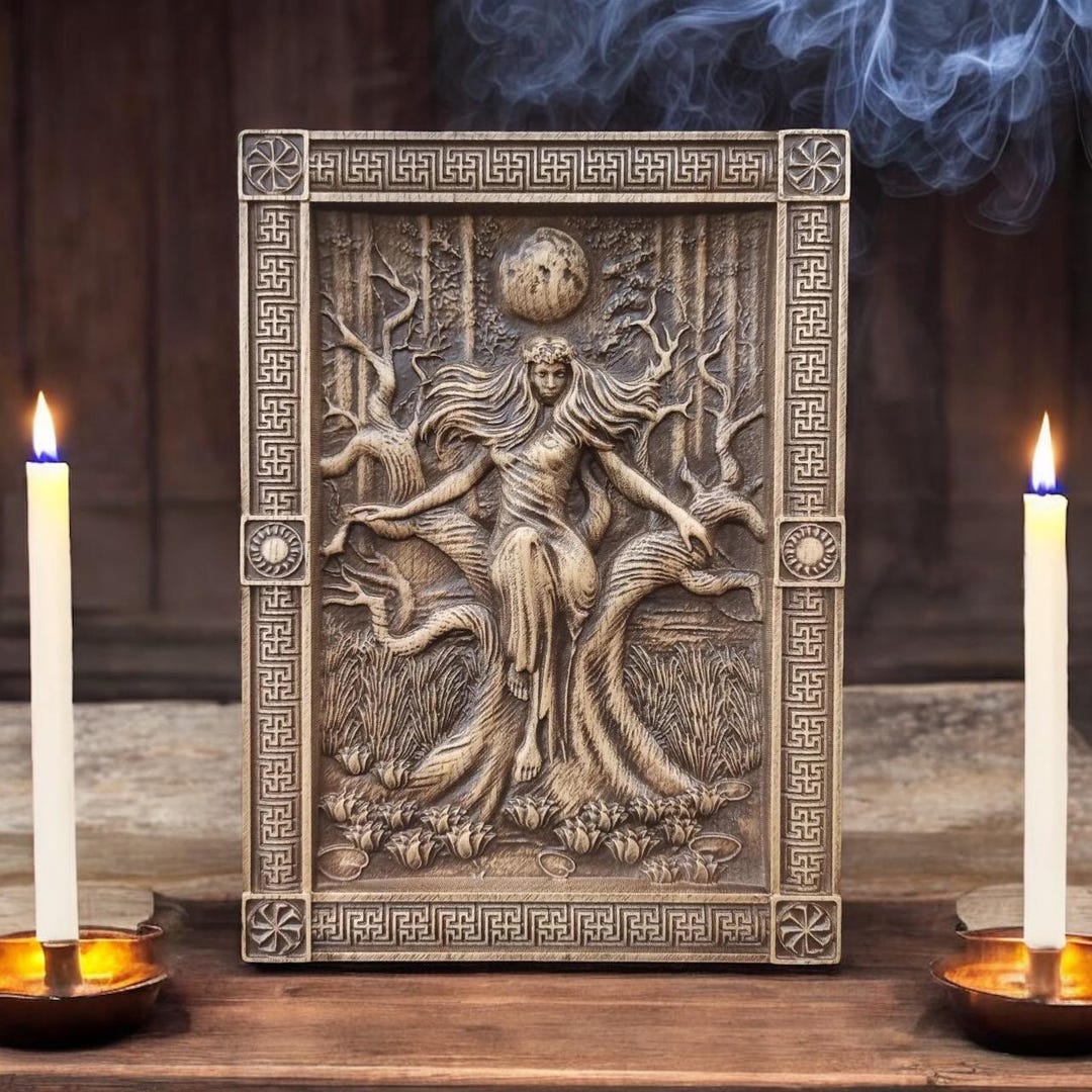 Morana Goddess of Death Mara Picture Madder Wall Art of Slavic Goddess ...