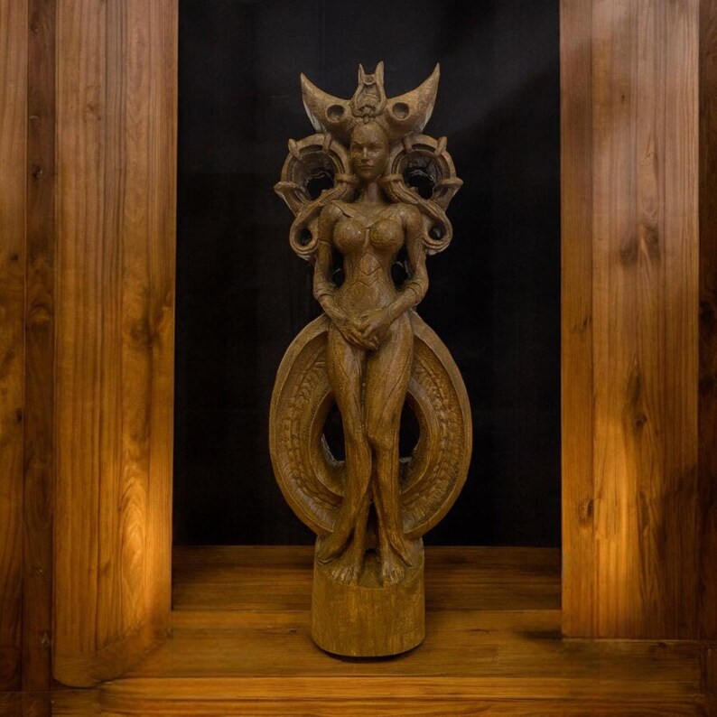 Hecate Statue Hekate Greek Goddess Pagan Home Altar Kit Hecate Altar Wicca Statue Witches Greek ...