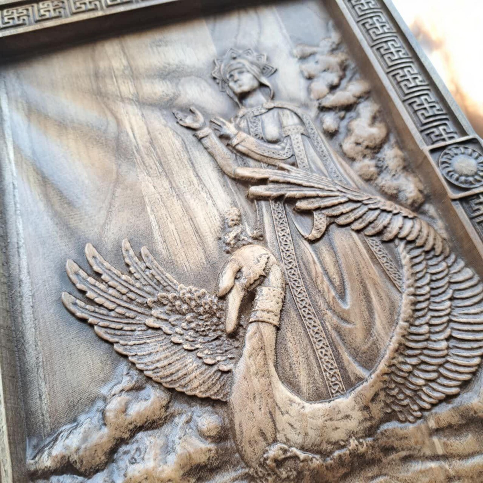 Hand Carved Wooden Slavic Lada Goddess Picture Lada Slavic Goddess ...