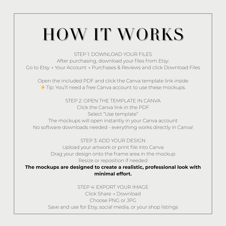 Vertical Country Kitchen Frame Mockup: Canva Template | Vintage Gold ...