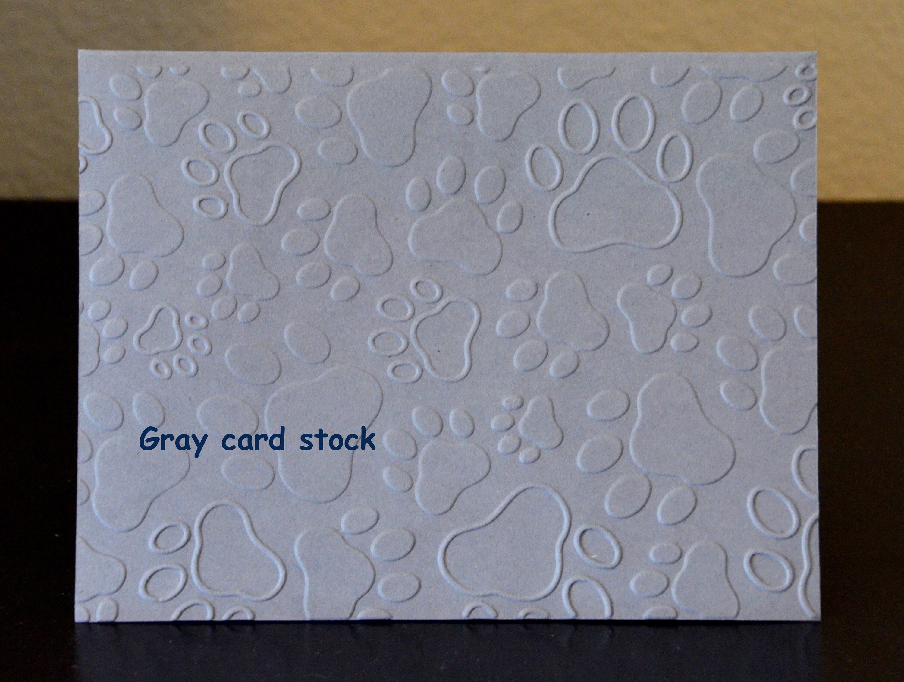 Handmade Dog Cat Animal Embossed Paw Print Note Cards 5 Pack - Etsy