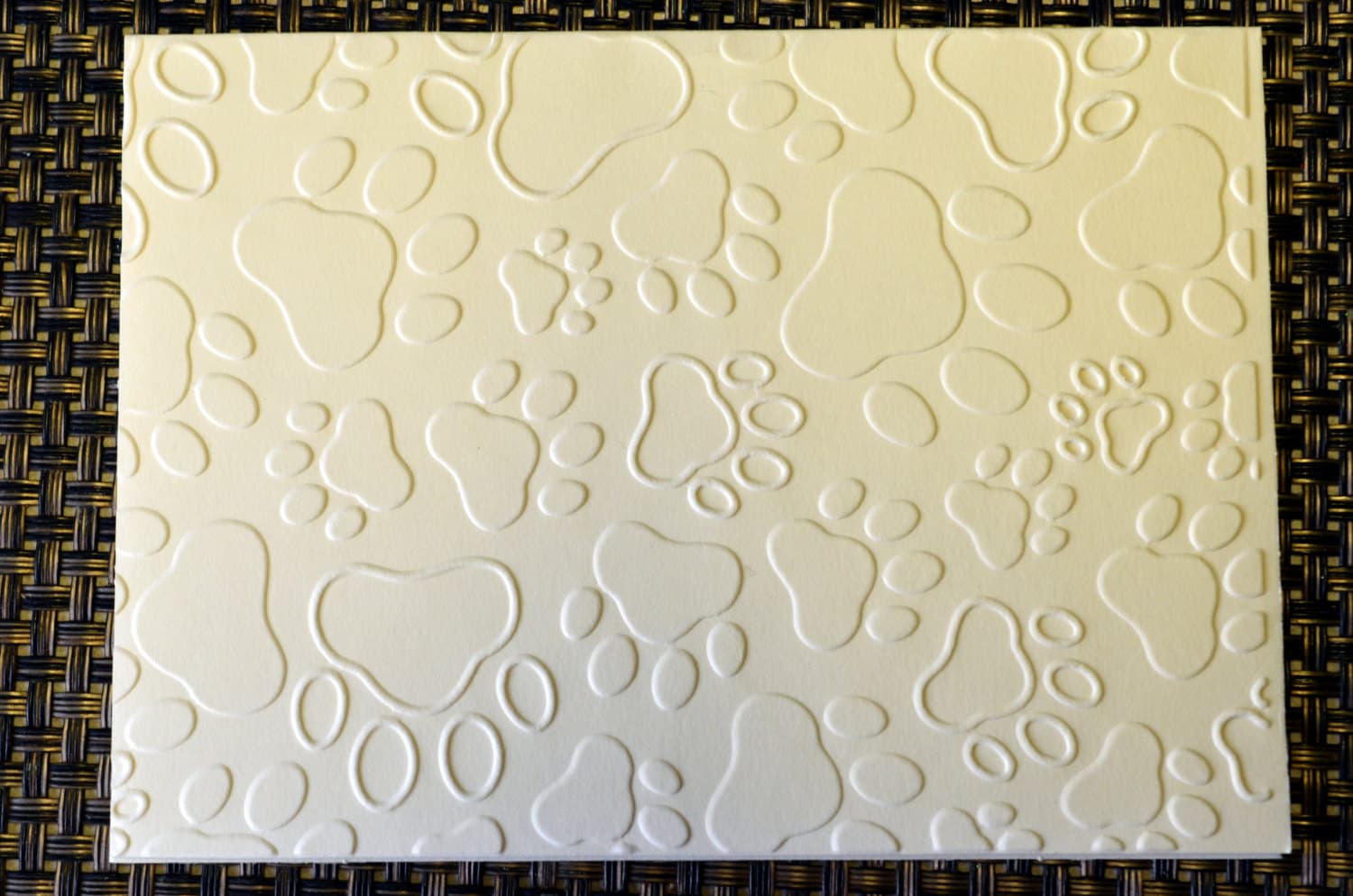 Handmade Dog Cat Animal Embossed Paw Print Note Cards 5 Pack - Etsy