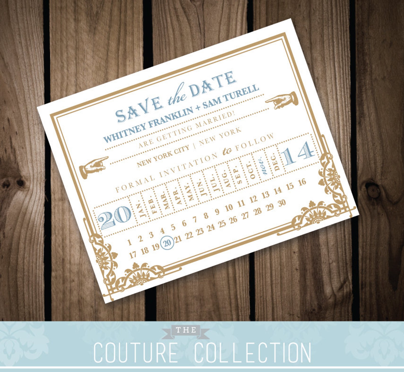 Art Deco Ticket - SAVE the DATE Card - Vintage, Art Deco Train Ticket ...
