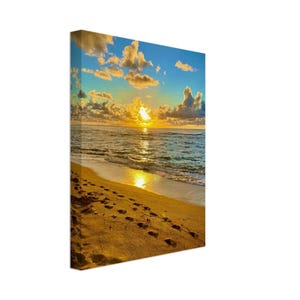Sunset Ocean Print Wall Art Beach Prints, Real Photo Picture Posters on ...