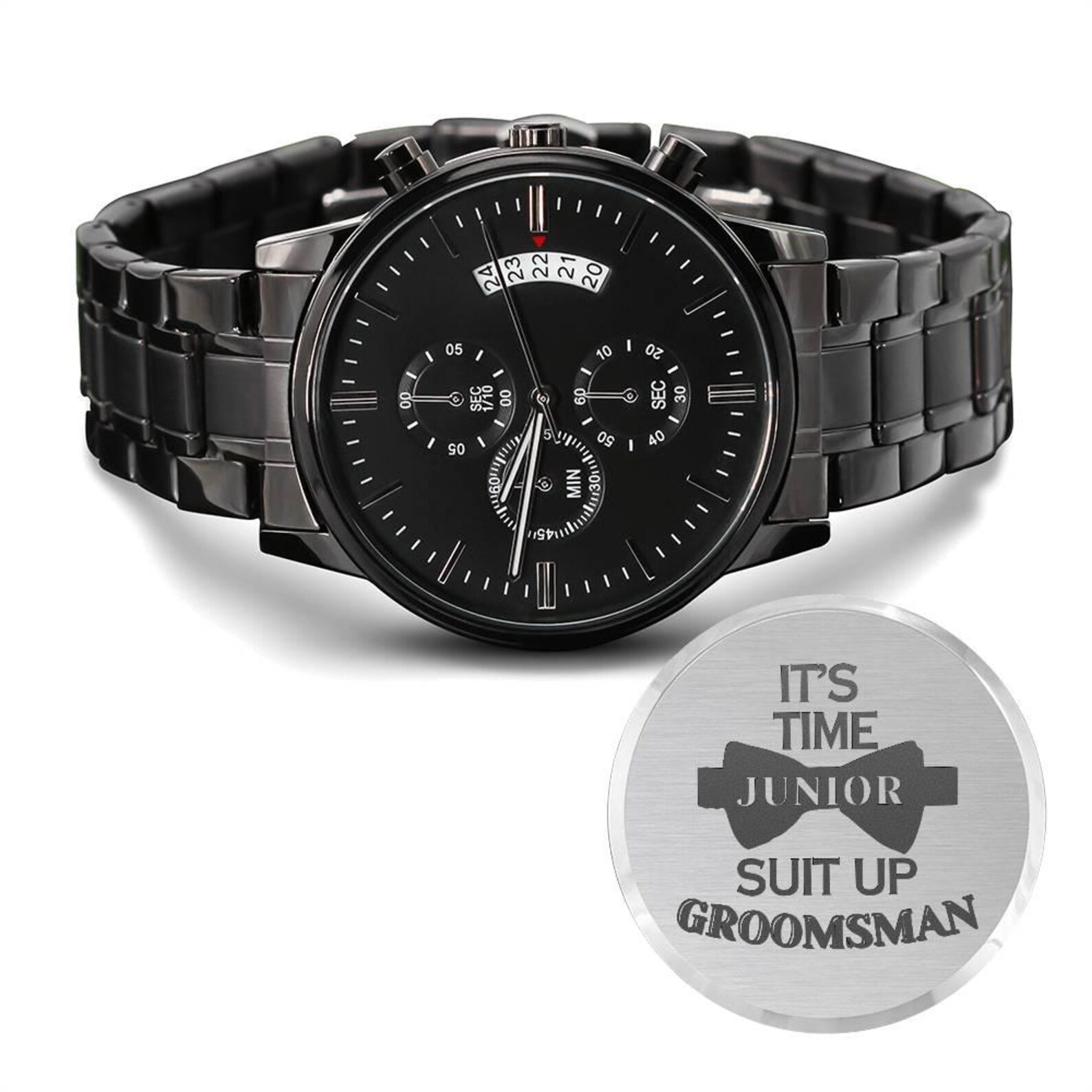Groomsman Watch Proposal Gift, Suit up Groomsmen Watch, Wedding Day ...