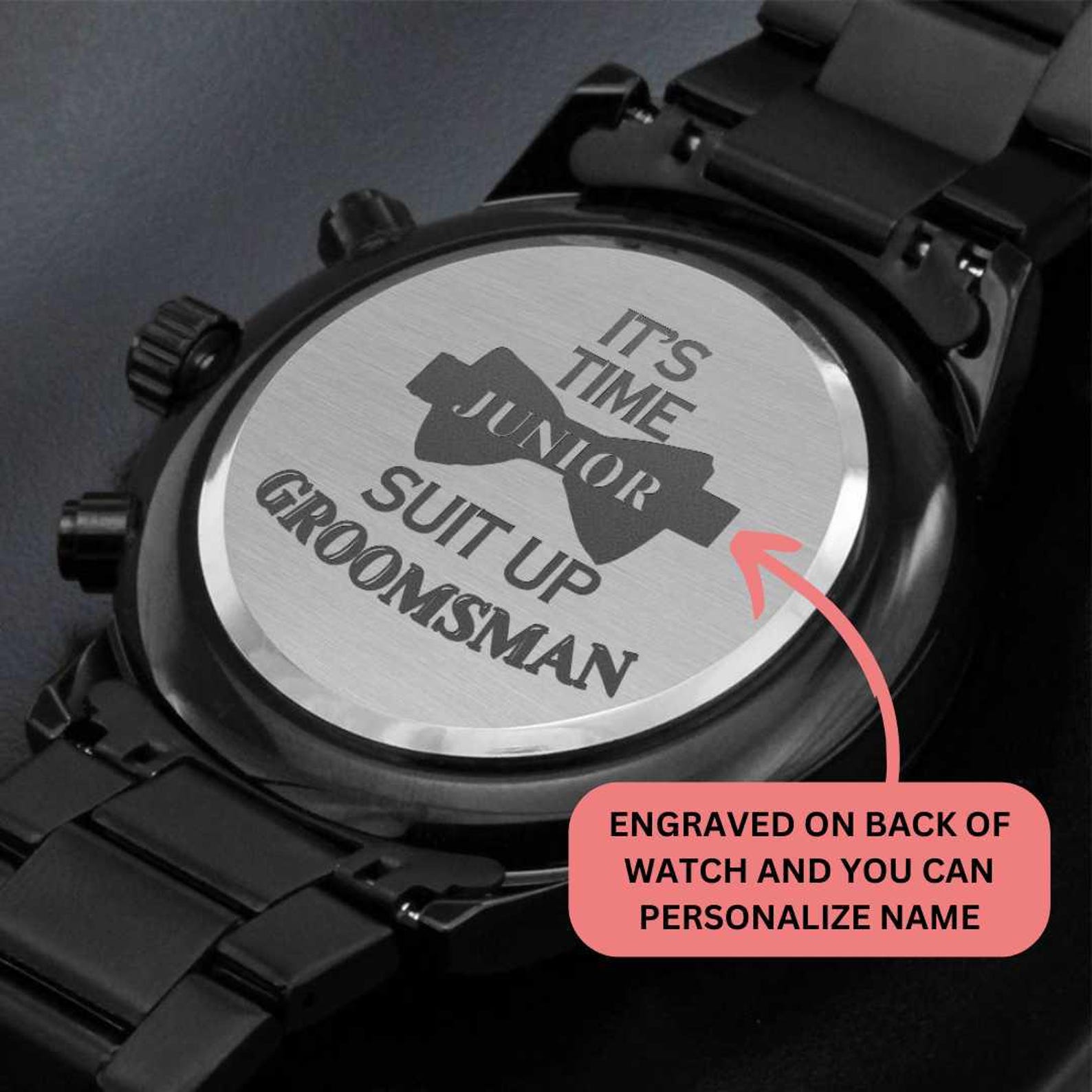 Groomsman Watch Proposal Gift, Suit up Groomsmen Watch, Wedding Day ...