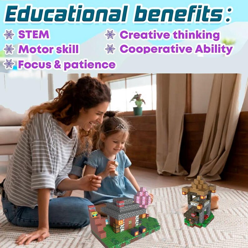 Treehouse Wooden Building Blocks Constructor 85 Pcs Minecraft Theme ...