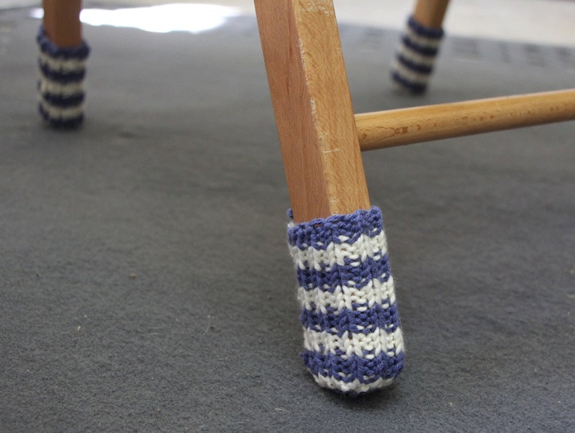 Chair Socks Pattern Knit and Crochet Versions Instant - Etsy