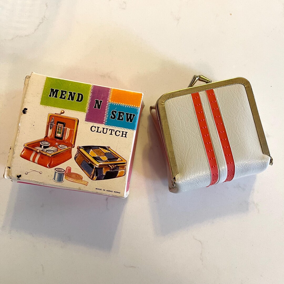 Mend N Sew Clutch Mini Vintage Sewing Kit With Original Box Mid Century ...