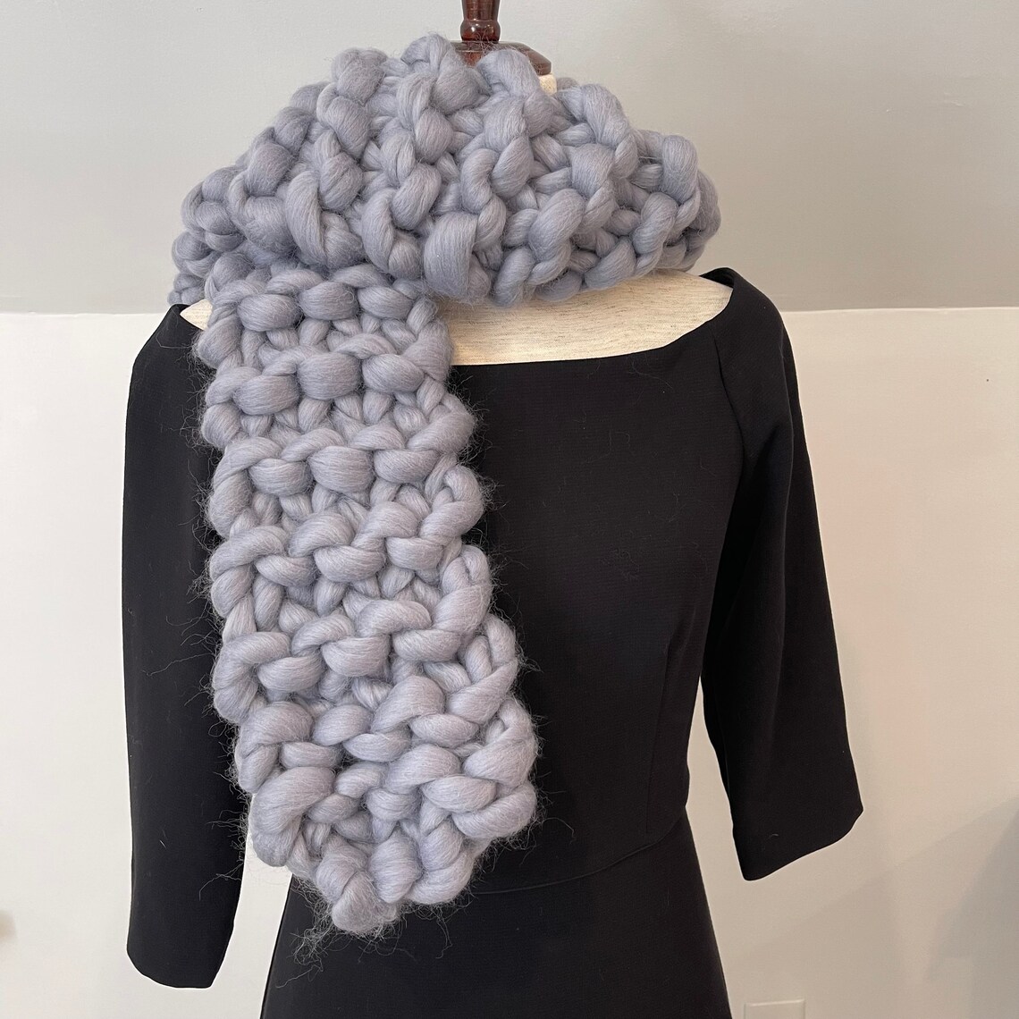 Knit Your First Scarf Kit Chunky Knit Scarf Kit Knit Cowl - Etsy