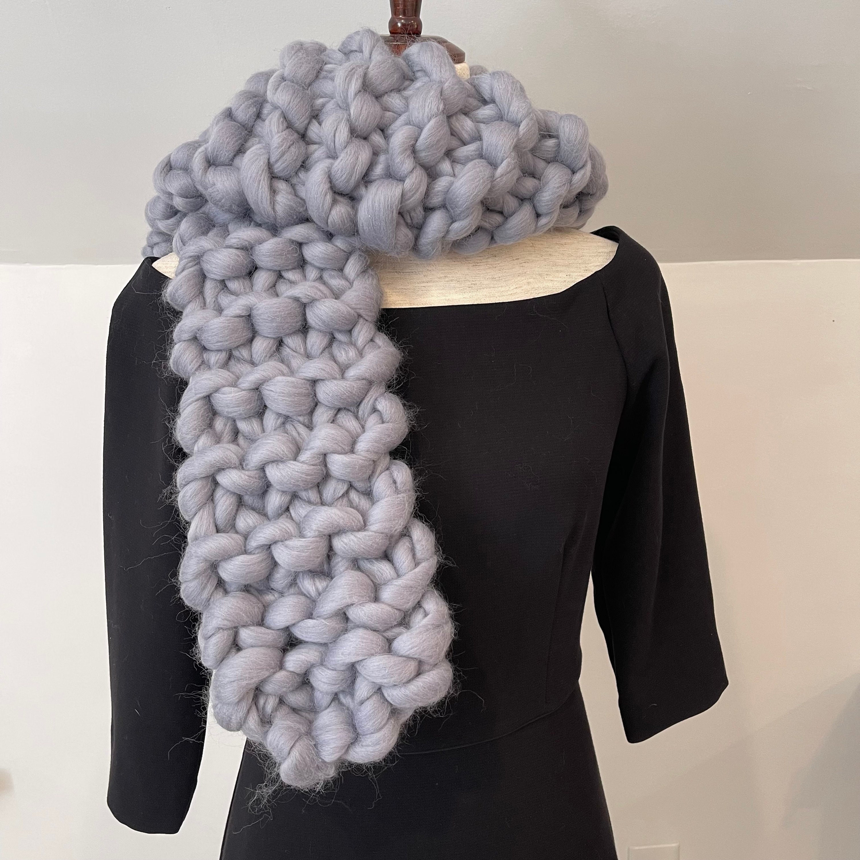 Knit Your First Scarf Kit Chunky Knit Scarf Kit Knit Cowl Kit Chunky ...