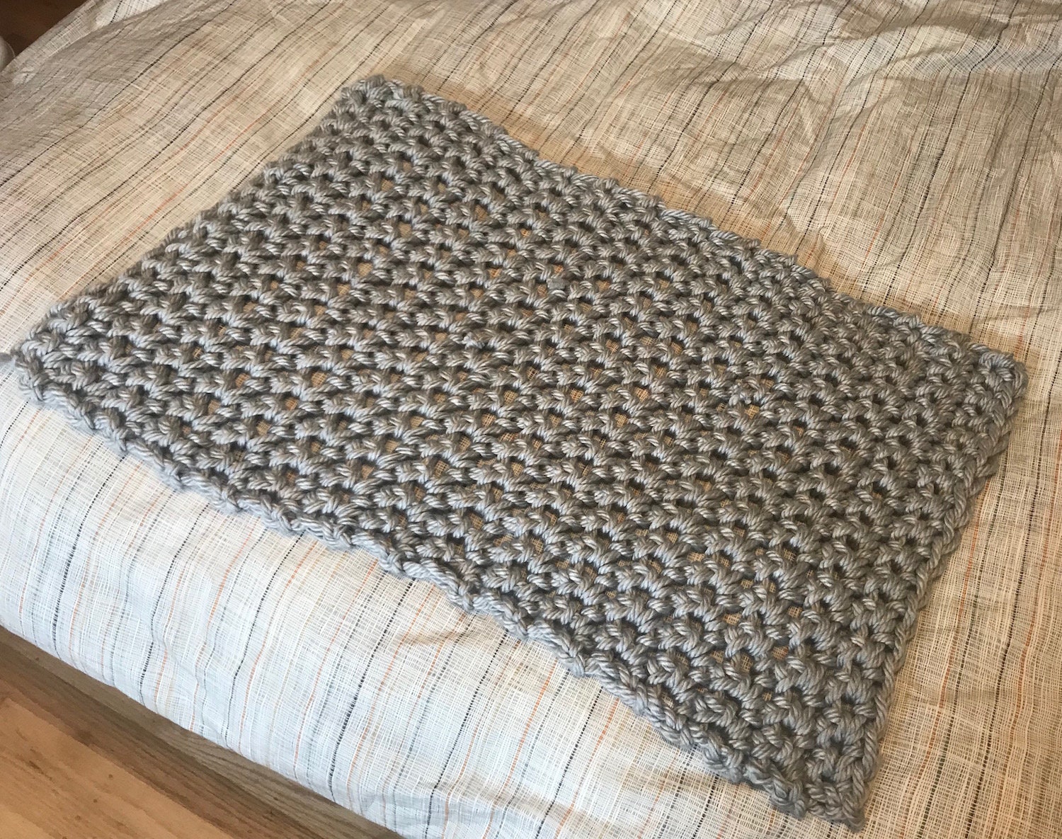 Finger Crochet Blanket Pattern Hand Crochet Blanket | Etsy