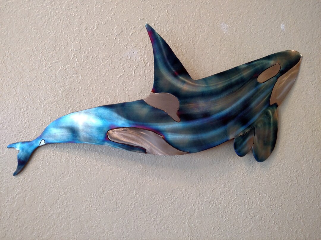 Orca Orcas Killer Whale Whales Coast Coastal Steel Ocean Decor Marine ...