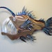 Anglerfish Angler Lantern Fish Deep Sea Ocean Metal Wall Art Stainless ...
