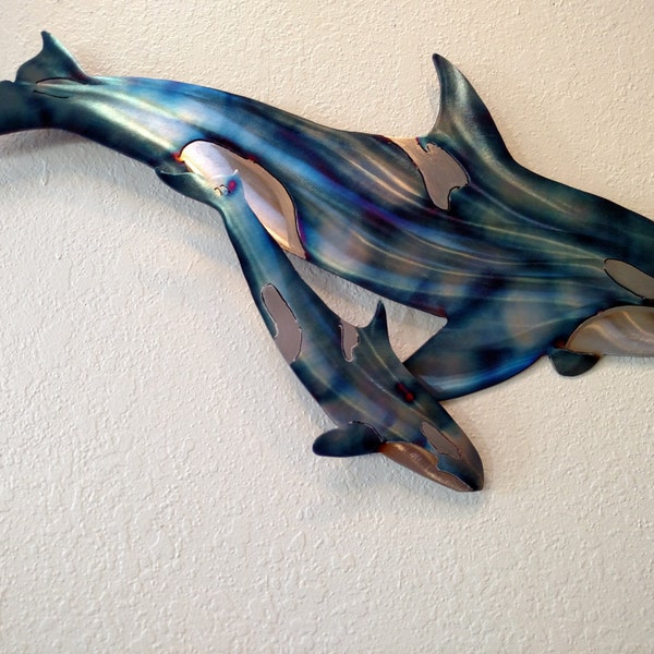 Orca Metal Art - Etsy