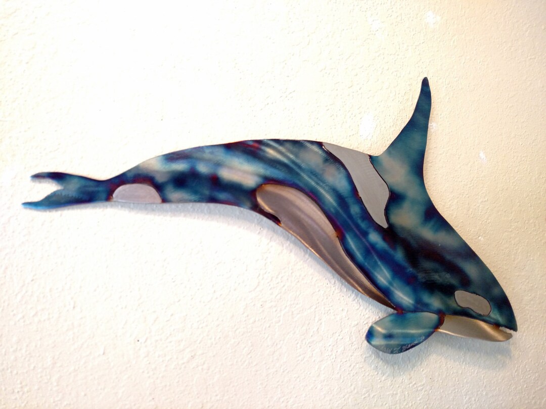 Orca Orcas Killer Whale Whales Coast Coastal Steel Ocean Decor Marine ...