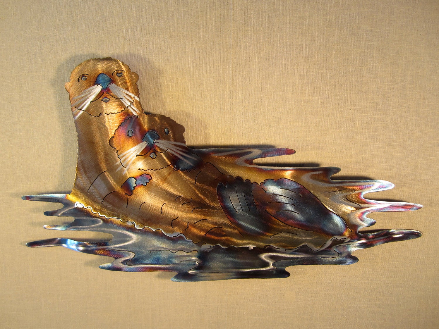 Sea Otter Otters Coast Coastal Steel Ocean Decor Marine Mammal - Etsy