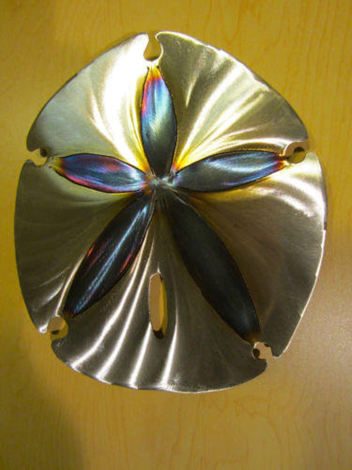 Medium Sand Dollar Steel Wall Art Metal Ocean Beach House Coastal ...