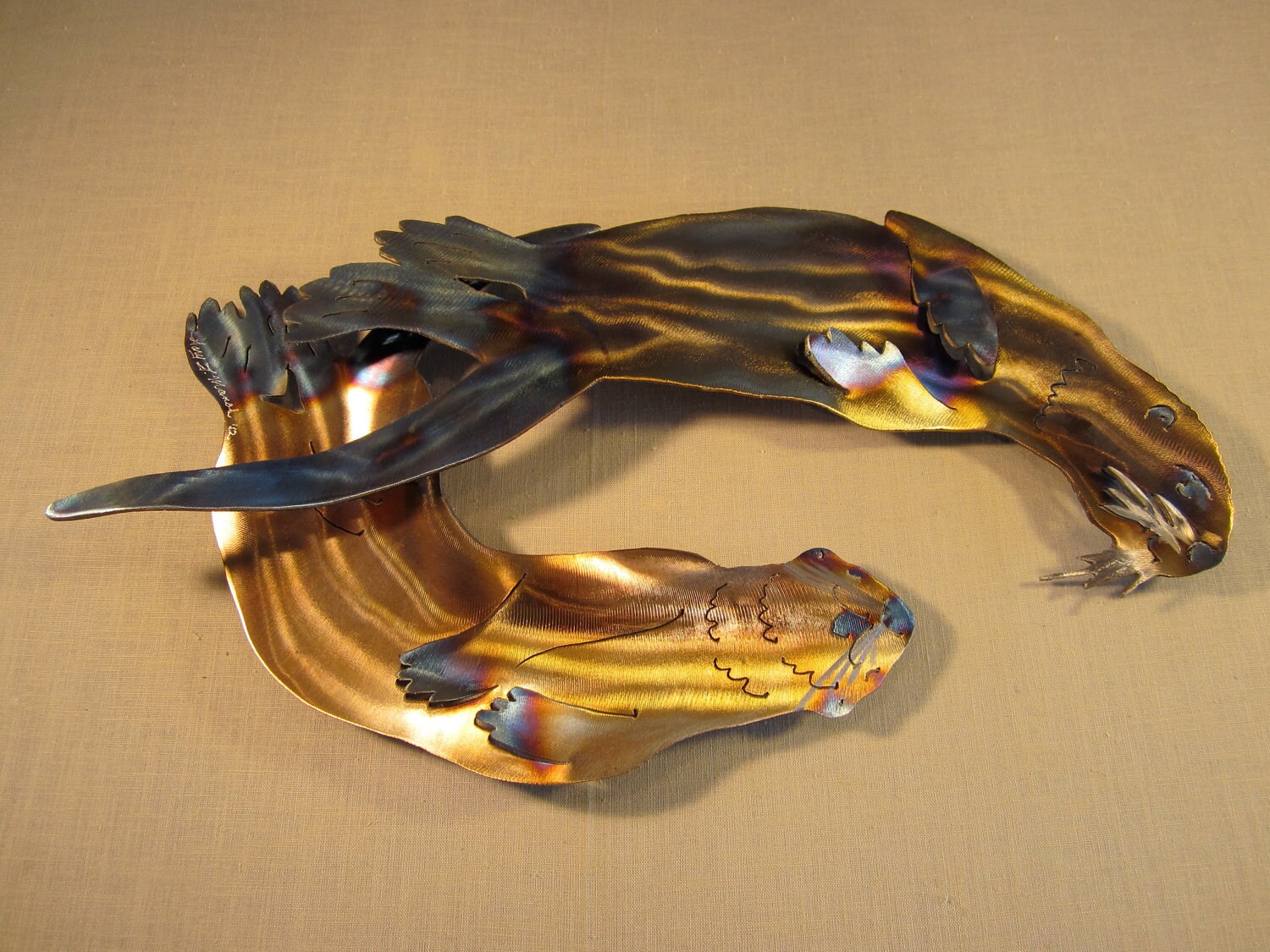 Sea Otter Otters Coast Coastal Steel Ocean Decor Metal Beach - Etsy