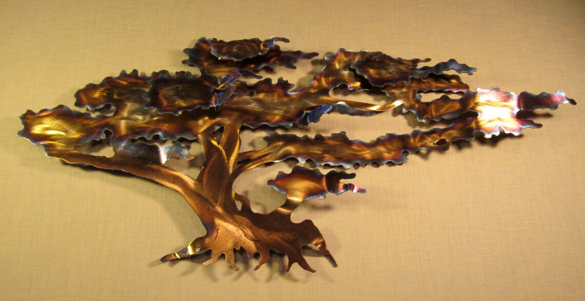 Monterey Cypress Windswept Coastal Tree Stainless Steel Ocean Decor ...