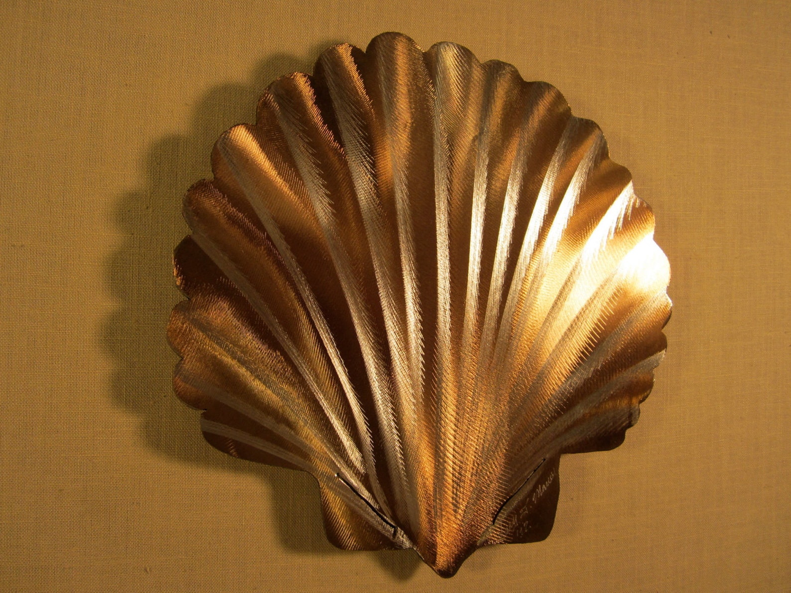 Weathervane Bay Sea Scallop Shell Steel Wall Art Metal Ocean Beach ...