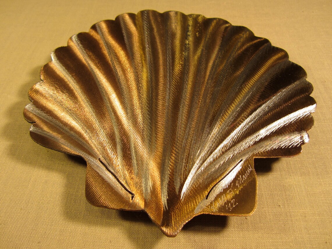 Weathervane Bay Sea Scallop Shell Steel Wall Art Metal Ocean Beach ...